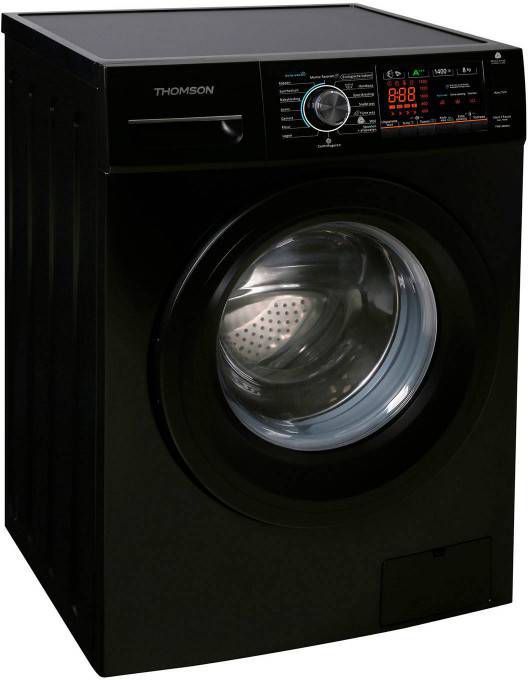 Thomson zwarte wasmachine TW814BKEU - Wasmachinewebshop.nl